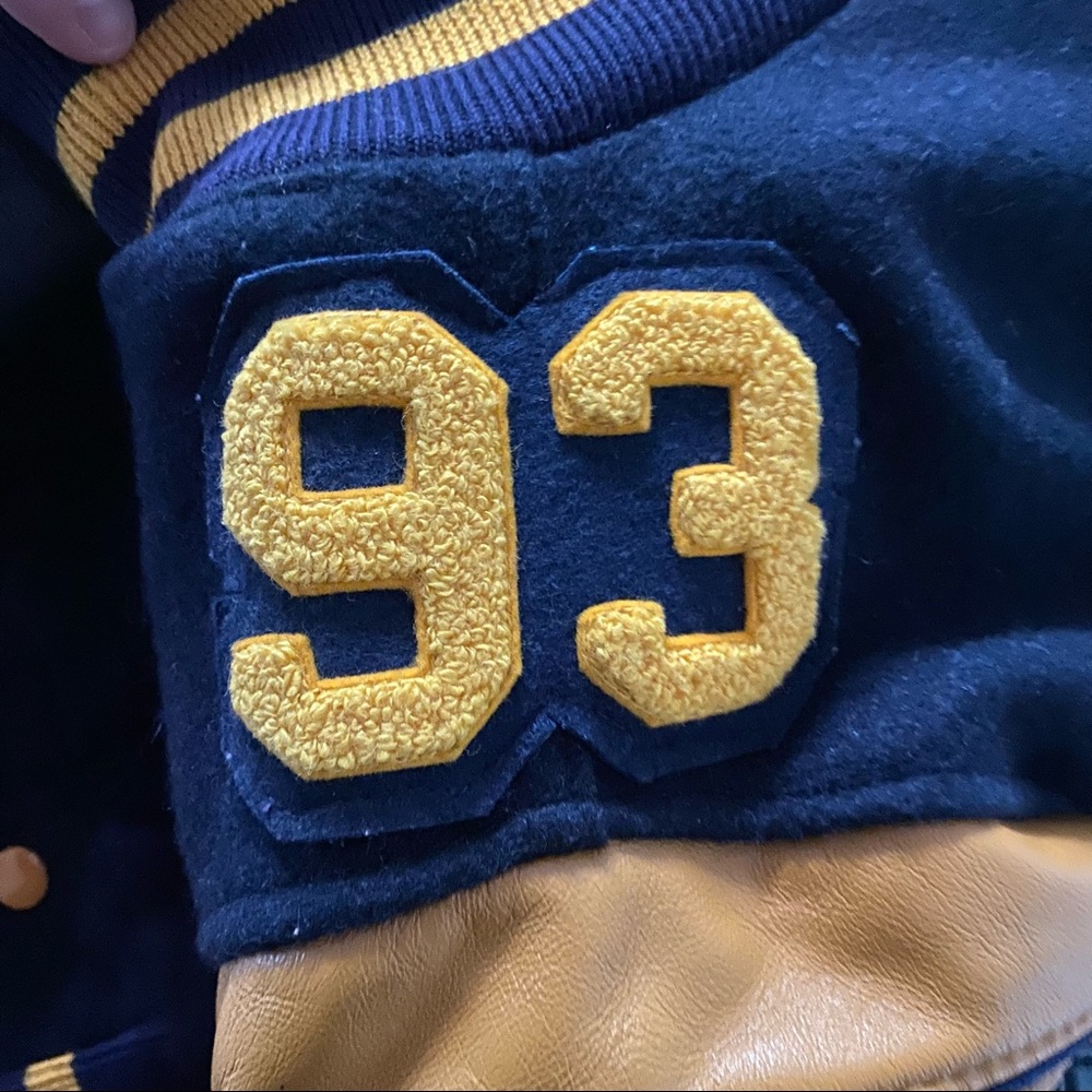 Authentic Varsity Jacket Vintage Letterman Leather Wo… - Gem